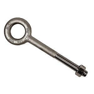 Ken Forging N2005-316SS-6 Plain Pattern Nut Eyebolts, 1/2-13" x 6"
