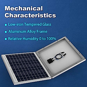 ACOPOWER 60 Watt 60W Polycrystalline Photovoltaic PV Solar Panel Module 12 Volt Battery Charging