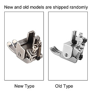 Pressure Adjustable Roller Presser Foot Sewing Machine Foot Sewing Machine Presser Roller Foot Attachment Accessory for Leather Thick Fabric Cloth(#1)