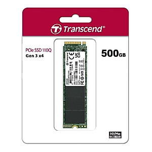 Transcend 500GB PCIe SSD M.2 (2280) NVMe PCIe Gen3x4 TS500GMTE110Q