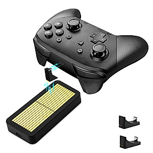 GuliKit Pro Controller Charger for Switch - Dual Controller Fast Charger Charging Dock Stand Station Compatible with Nintendo Switch Pro Controllers with LED Indicators