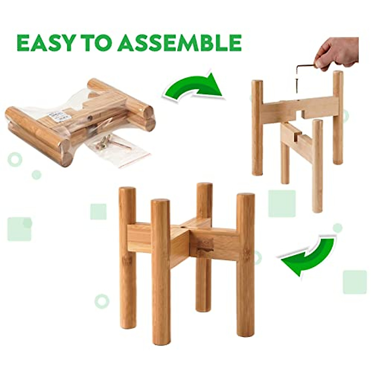 Drink Dispenser Stand - Beverage Glass Jar and Water Plastic Jug Holder - Adjustable up to10-inch Wide