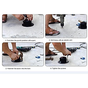 OUSIKA Parking Post, Parking Barrier, for Parking Lot Parking Barriers, Parking Space Lock, Parking Pile, Ground Pile, Warning Column, Car Stopper Bollard