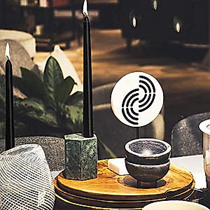 YIH 14 pcs Unscented Black Taper Candle | Hand Poured Wax Candles 10" x 7/8" | for Home Décor, Wedding Receptions, Baby Showers, Birthdays, Celebrations, Party Favors