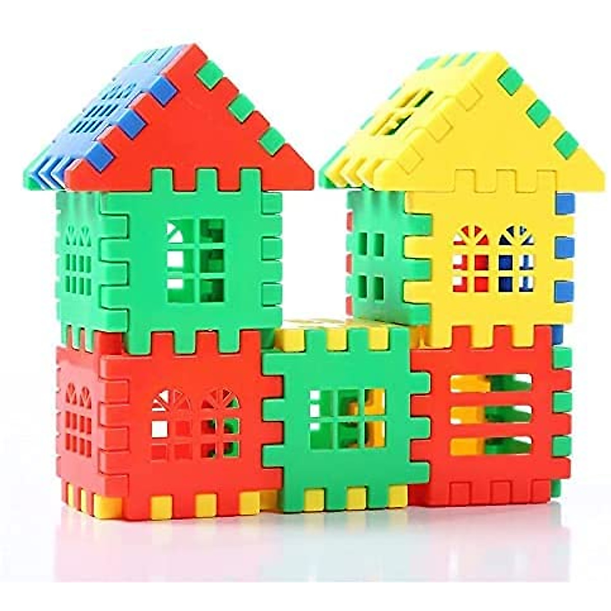 Building Blocks Construction and Connect Toy Sets, Educational Building Toys Building Sets, Develop Tactile Skills, Creativity, Sense of Color,for Preschool Toddlers Girls and Boys-1415