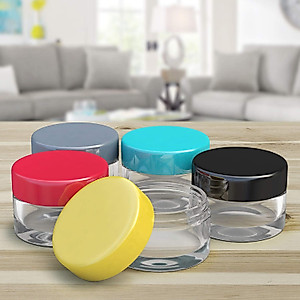 10 ml Tiny Travel Jars with Lids - Travel Cream Jars, Small Containers for Lotion, Cosmetic, Cream, Makeup Sample Containers - Mini Sugar Scrub Containers Body Butter Jars Small Travel Size Containers