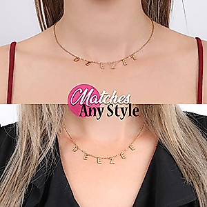 Sorority Shop Phi Mu Necklace — PM Name Necklace, 18K Gold Plated Sorority Gifts Necklace, Long-Lasting Phi Mu Gifts for Women