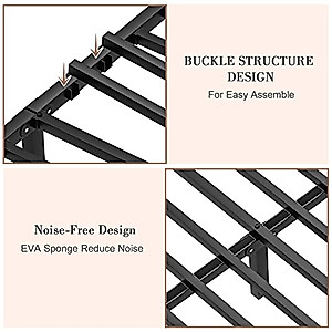 Codesfir Full Size Bed Frame Industrial Platform Bed with Charging Station 2-Tier Storage Headboard and Strong Support Legs, Noise-Free, No Box Spring Needed, Vintage Brown