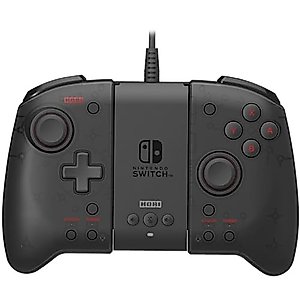 HORI Split Pad Pro Attachment Set - Ergonomic Controller for Handheld Mode & Wired Controller - Officially Licensed By Nintendo - Nintendo Switch;