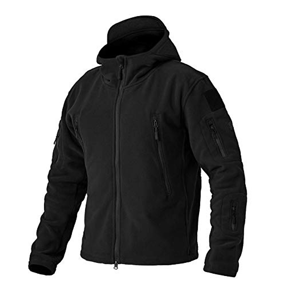BIYLACLESEN Army Jackets for Men Warm Jacket Mens Winter Coats Softshell Jacket Men Fleece Jacket Ski Snowboard Jackets Black