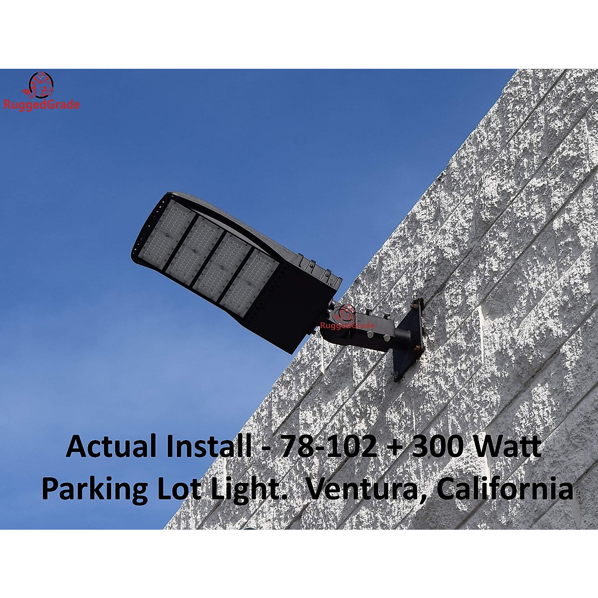 Wall Bracket for Slip Fit Lights (Wall Bracket to Slip Fit Mount (2 3/8inch) – 90 Degree Angle) –Tenon Adapter- Parking Lot Light Wall Bracket – Flood Light Wall Bracket