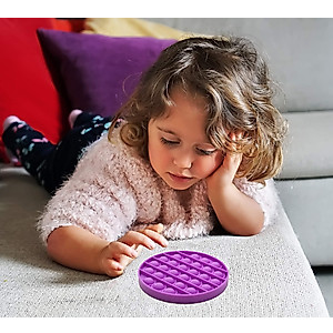 RadBizz Push Pop Bubble Fidget Sensory Toy - for Autism, Stress, Anxiety - Kids and Adults (Purple)
