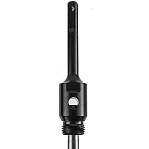 Jeremywell Dry Diamond Drill Core Bit for Brick and Concrete with Pilot Bit, 3-1/2" (89mm) Diameter with SDS Plus Arbor for #30/40 Diamond, Laser Welded