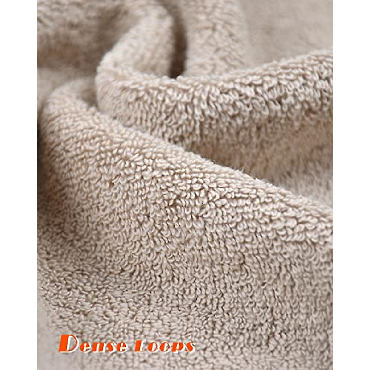 Cleanbear Hand Towels and Washcloths Set, 6 Hand Towel and 6 Wash Cloths with 3 Colors for Your Different Daily Needs