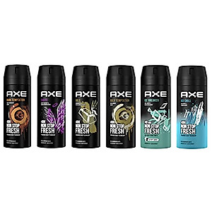 12 AXE body spray deodrant Anit-Aerspirant (12X 150 ml/5.07 oz, Mix within the available kinds)