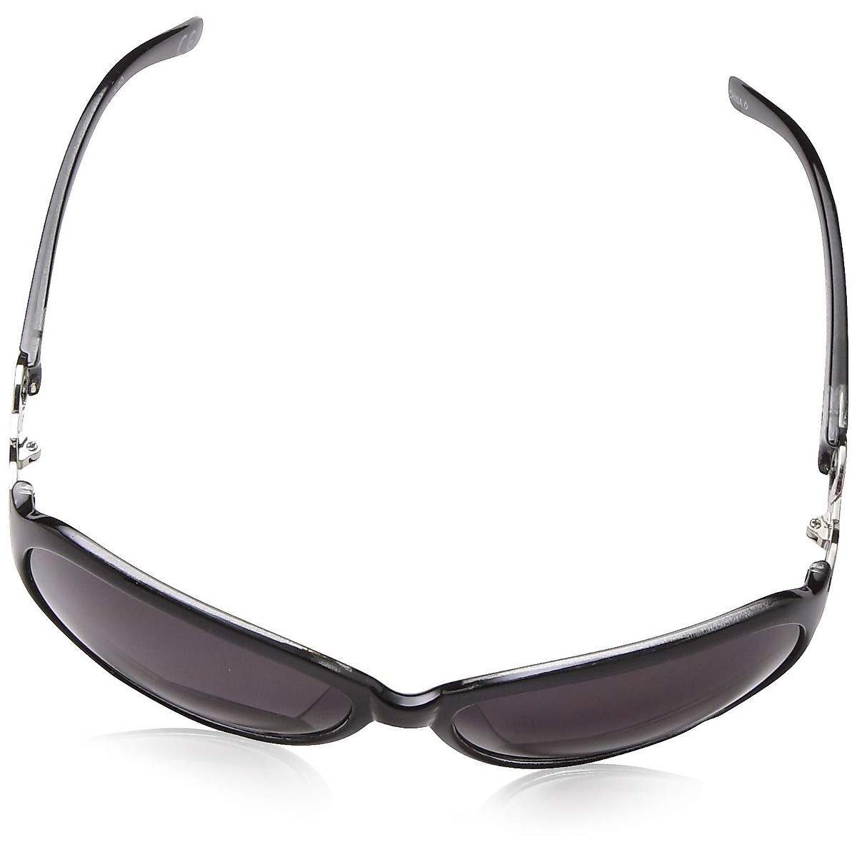 Foster Grant Women's Latte Oval Reading Sunglasses, Black/Transparent, 62 mm + 1.75