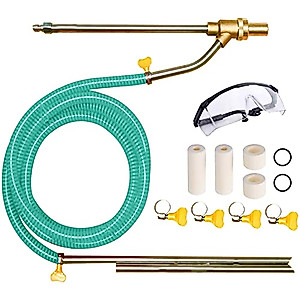 Selkie Pressure Washer Sandblasting Kits - Wet Abrasive Sandblaster Attachment, with Replacement Nozzle Tips,Protect Glasses, 1/4 Inch Quick Disconnect, 5000 PSI