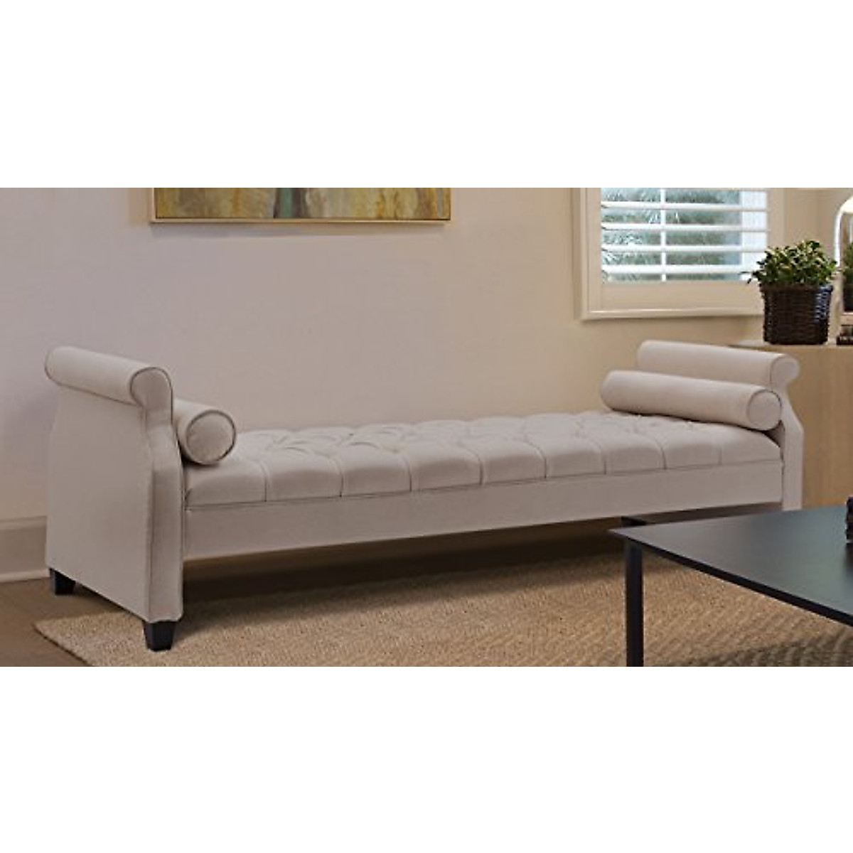 Jennifer Taylor Home Eliza Sofa Bed, Sky Neutral, Twin