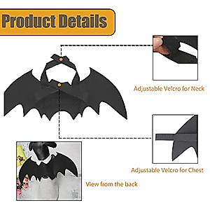 Pet Cat Clothes Cute Bat Wings for Halloween Party, Cat Costume for Kitten, Stitch Dog Costume for Small Dogs Dress Up Accessories