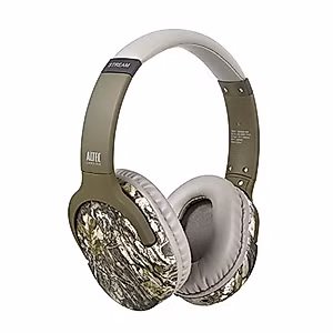 Altec Lansing x Realtree Stream Wireless Bluetooth Headphones with 12 Hours of Battery, Foldable, Microphone, Compact Clear Sound, Deep Bass