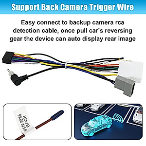 Fiegromech Radio Wiring Harness Adapter Compatible with Nissan Qashqai Sylphy Tiida Bluebird Sunny Subaru Forester 16 Pin ISO Stereo Power Speaker Connector