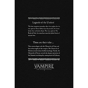 Renegade Game Studios Vampire: The Masquerade 5th Edition Roleplaying Game The Book of Nod, Collection of Mythic Texts