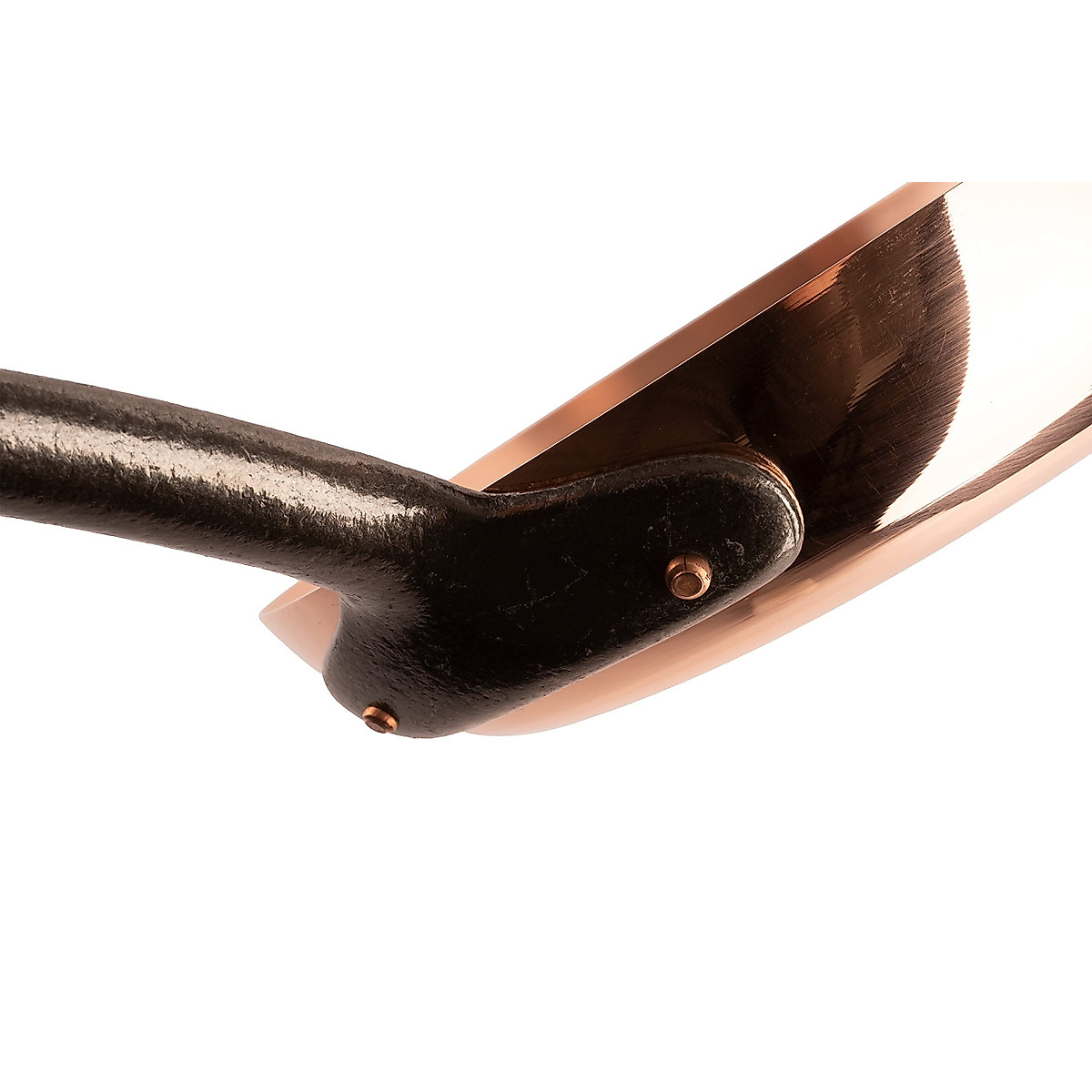 Cuisine Romefort | pure copper frying pan Ø 9.5 in, thick-walled | skillet made of solid copper without coating (Medium)