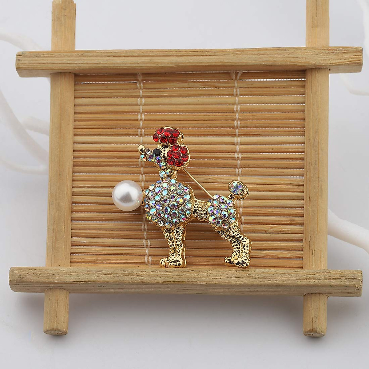 CHOORO Sigma Gamma Rho Sorority Brooch 1922 Sorority Mini Poodle Brooch Paraphernalia Gift Greek Sorority Necklace Bracelet Brooch (SGR-Mini poodle brooch)