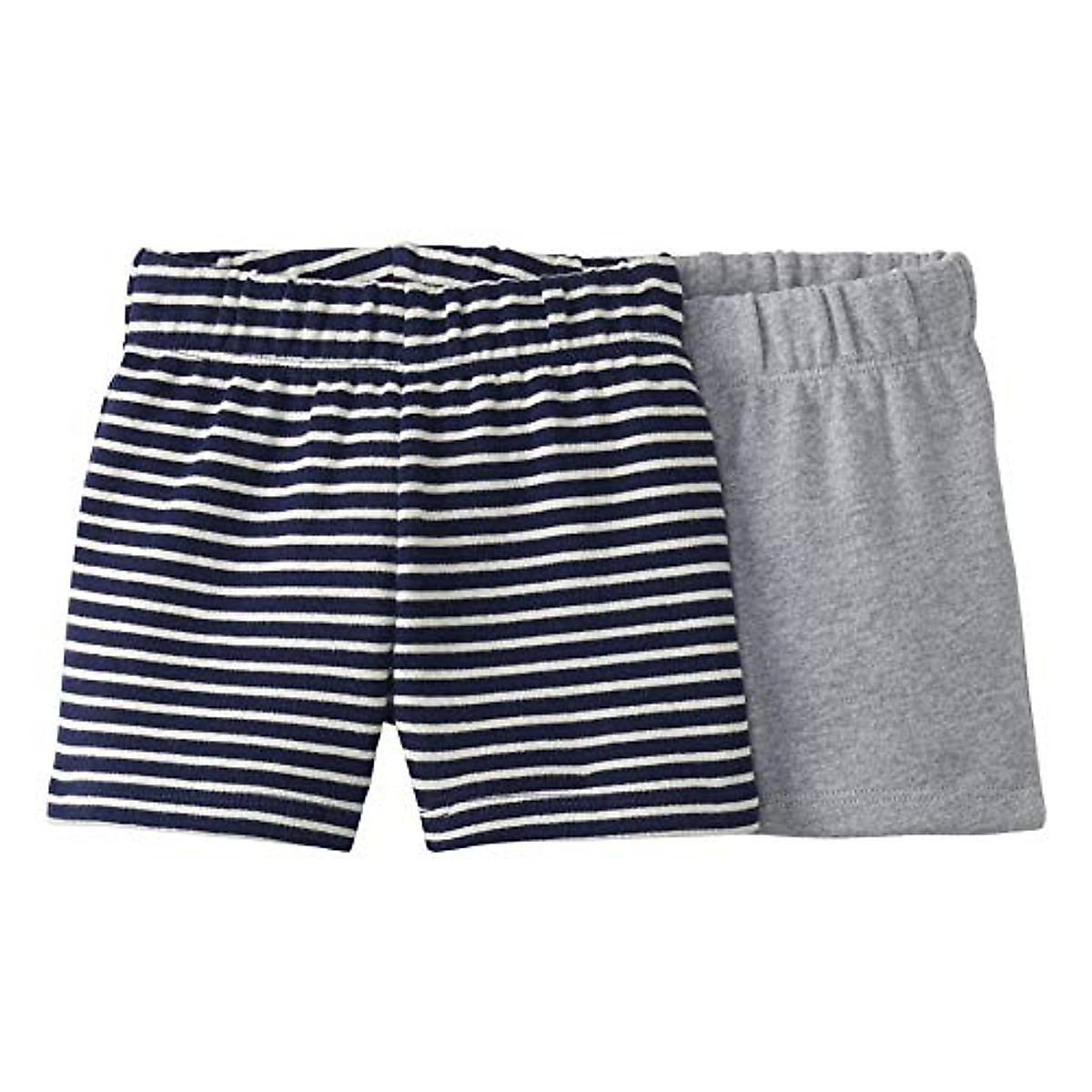 Moon and Back by Hanna Andersson Toddler Boys' Shorts, Grey Heather, 2T