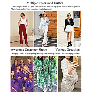 Ekouaer Long Sleeve Silk Pajama Set for Women Longs Comfy Sleepwear Button Down Pjs Winter,Floral Brown Black,Medium