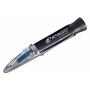 Atago 2382 MASTER-20T Hand-Held Refractometer, Automatic Temperature Compensation, Brix 0.0 to 20.0%