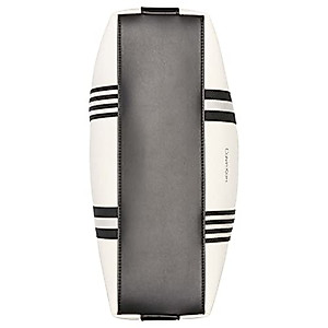 Calvin Klein Millie 2 in 1 Triple Compartment Tote, Cherub White/Black