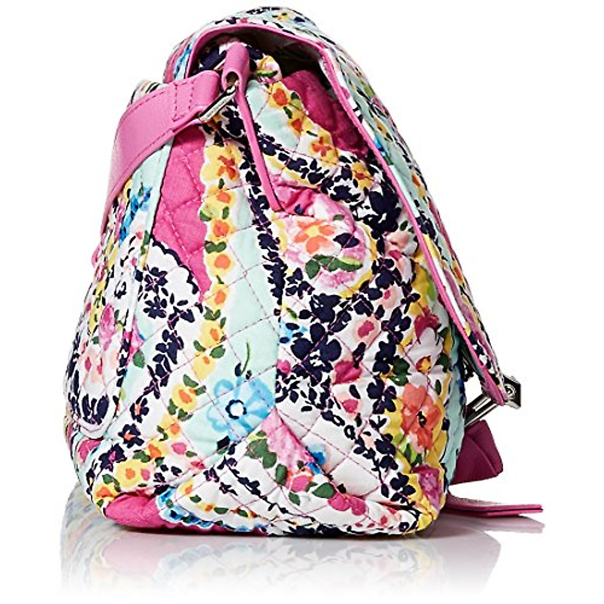 Vera Bradley Women's Cotton Carson Crossbody Purse, Wildflower Paisley, One Size