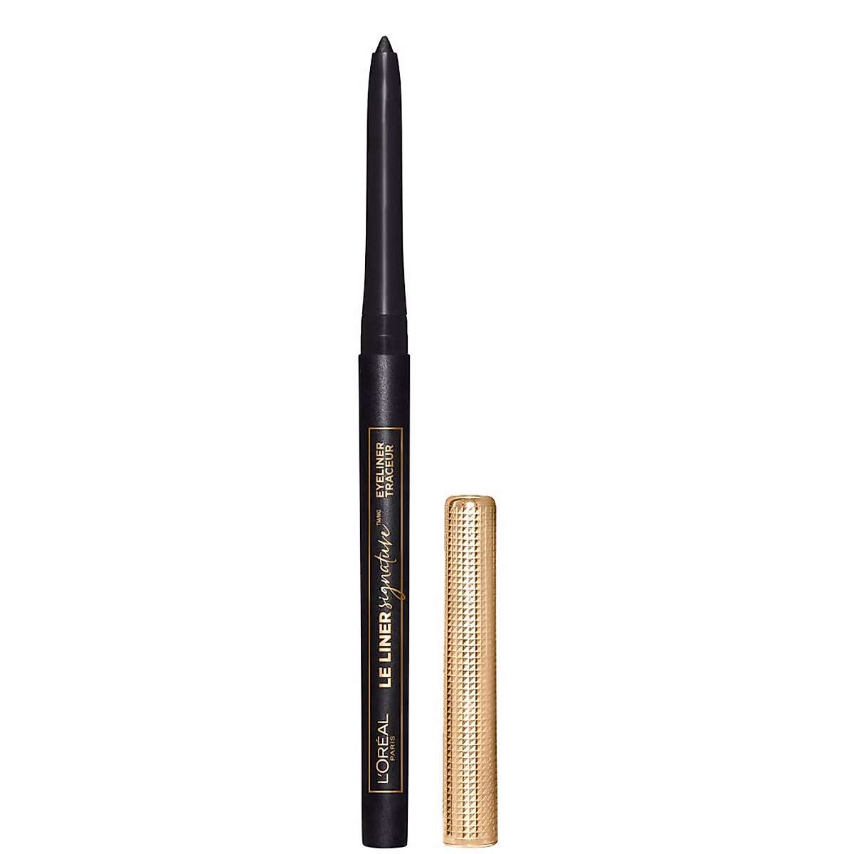 L’Oréal Paris Makeup Le Liner Signature Mechanical Eyeliner,Easy-Glide,Smudge Resistant,Bold Color,Long Lasting,Waterproof Eyeliner,Noir Cashmere,0.011 oz.,1 count