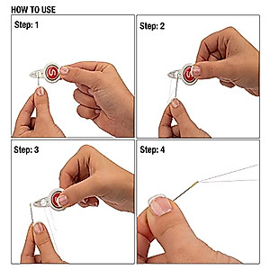 SINGER Sewing Needle Threaders with Built-in Thread Cutter, Set of 2