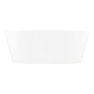 Signature Hardware 920161-65 Leith 65" Acrylic Soaking Tub with Integrated Overflow and Drain