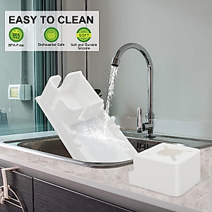 Cup Holder for Couch, Sofa Armrest Tray, Portable Couch Drink Holder arm Table, Anti-Spill and Anti-Slip Couch Arm Table with Cup Holder for Drinks, Remote Control, Gifts for Family, Friend White