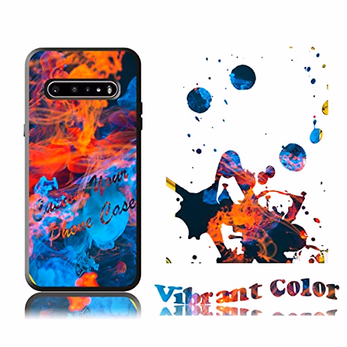 GSDMFUNNY Custom Customize Picture Text Phone Cases for LG V60 ThinQ 5G Personalized Photo Soft Black TPU Protective Phone Cases Compatible with LG V60 ThinQ 5G Phone Case Gifts