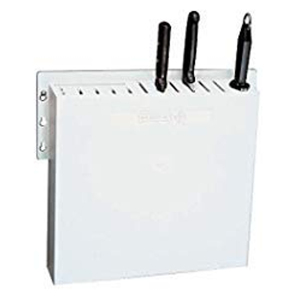 Skirted Knife Holder White Plastic - 16"L x 3"D x 15"H