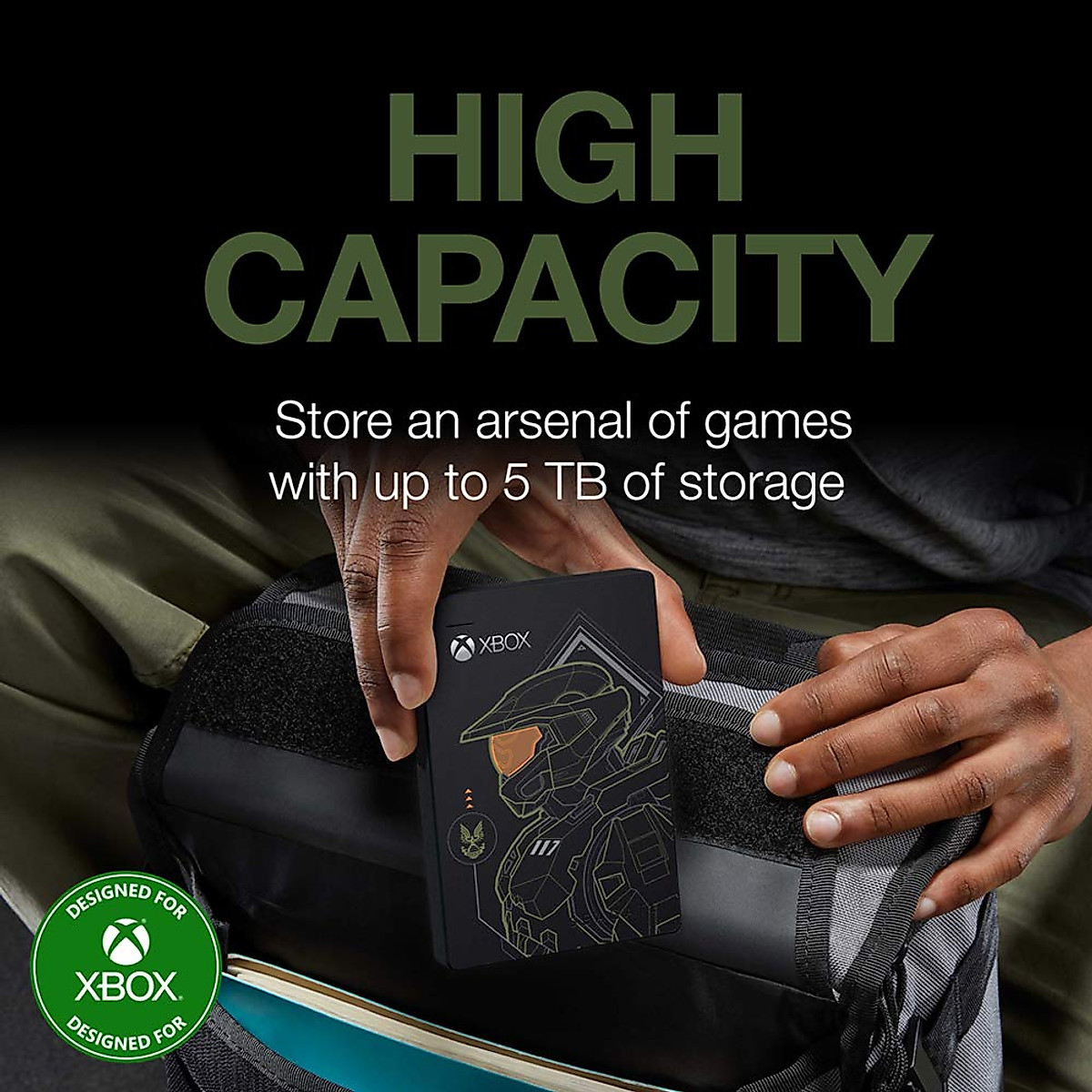 Seagate Game Drive for Xbox LE 2TB External Hard Drive Portable HDD - USB 3.2 Gen 1 Designed for Xbox One, Xbox Series X and S (STEA2000431), SE - Halo Master Chief