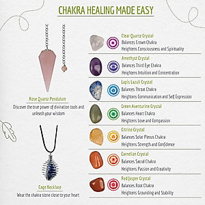 Wish Well Tibetan Singing Bowl Set ~ 4" Sound Bowl with 7 Chakra Crystal Stones, Rose Quartz Pendulum, Fabric Case, Cushion, & Mallet ~ Perfect For Meditation, Yoga, Spiritual Healing, & Mindfulness