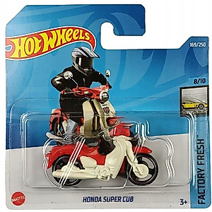 Hot Wheels 2022 - Honda Super CUB - White/Red - Factory Fresh 8/10