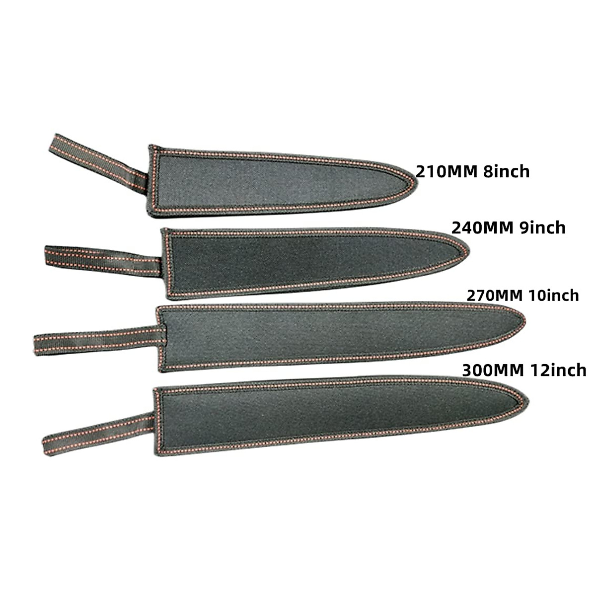 Aibote Nylon Knife Sheath Cover Case Holder Protector for Yanagiba Sujihiki Slicer Japanese Sushi Knives Chef Accessories (10 inch)