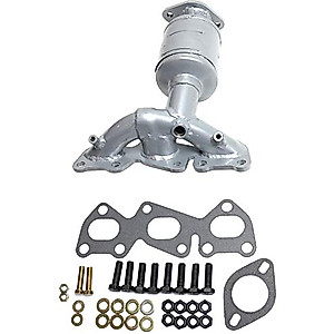 Evan Fischer Catalytic Converter Set of 2 Compatible with 2006-2007 Hyundai Sonata, 2006-2010 Azera, 2007-2008 Entourage, Fits 2006-2010 Kia Sedona Firewall and Radiator Side