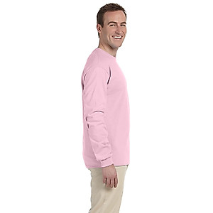 Fruit of the Loom Adult 5 oz. Long-Sleeve T-Shirt, Classic Pink, M