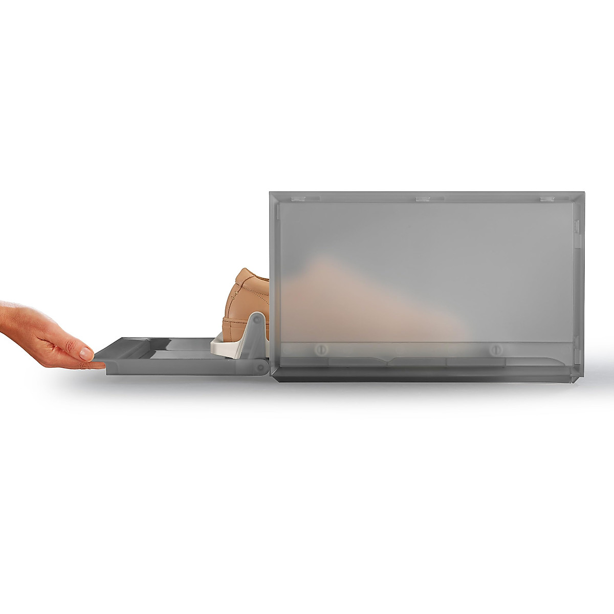 Joseph Joseph ShoeCase Premium Shoe & Sneaker Storage Box Organizer with Slide-Out Shoe Tray, 6 Pack