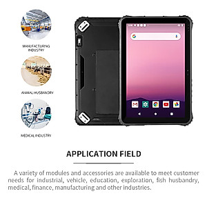 ThinKol 12.2" Industrial Rugged Touchscreen Tablet for Field Work, Drop and Water Resistant Rugged Tablet with Fingerprint Scan, BT, 4G, GPS, WiFi(Android 4GB 64GB)