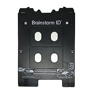 Brainstorm ID Inkjet PVC Card Tray for Canon PIXMA TS80XX, TS81XX, TS90XX, TS91XX Series Printers (Canon M Tray Printers)