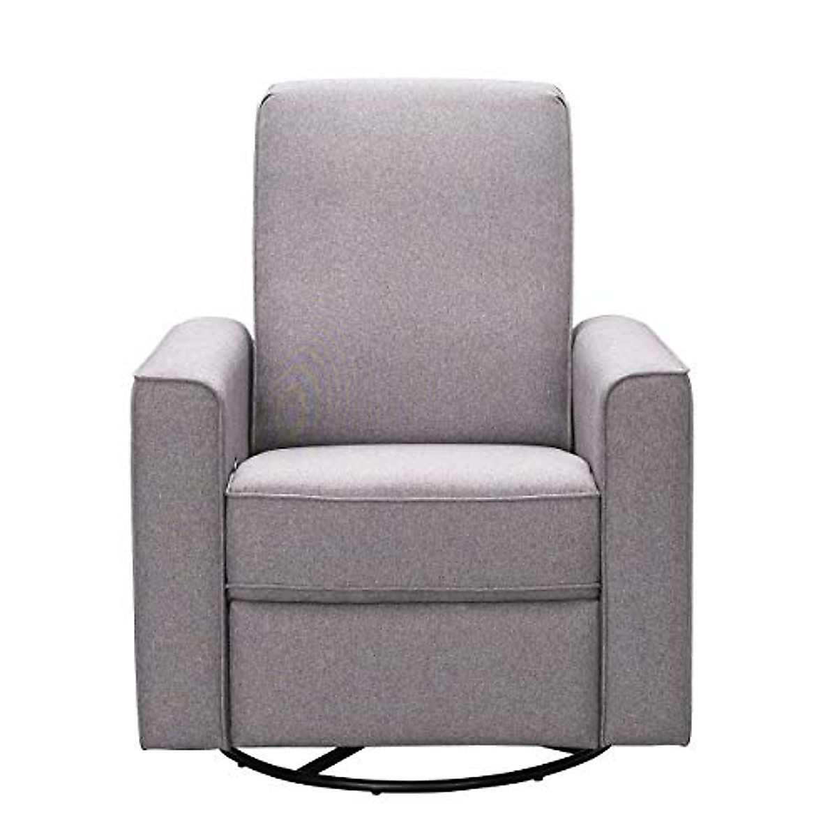 Abbyson Living Hampton Swivel Glider Nursery Recliner - Upholstered, Fully Padded, Reclining Rocking Chair, Taupe
