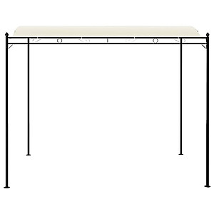 Gazebo Fabric,Camping Gazebo,Deck Gazebo,Outdoor Canopy,Garden Gazebo,Fruit Stand Gazebo,Patio Gazebo,Hardtop Gazebo,for Barbeque, Patio,Deck,Garden Party,Cream White